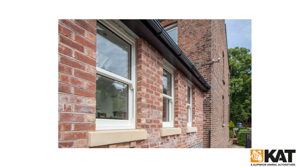 PVC Vertical Sliding Windows with Tilt Option - KAT